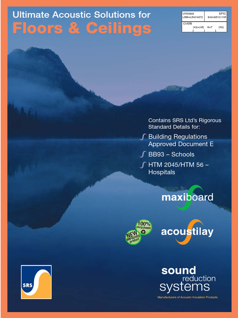 Acoustic Solutions for Floors & Ceilings | PDF | Drywall | Sound