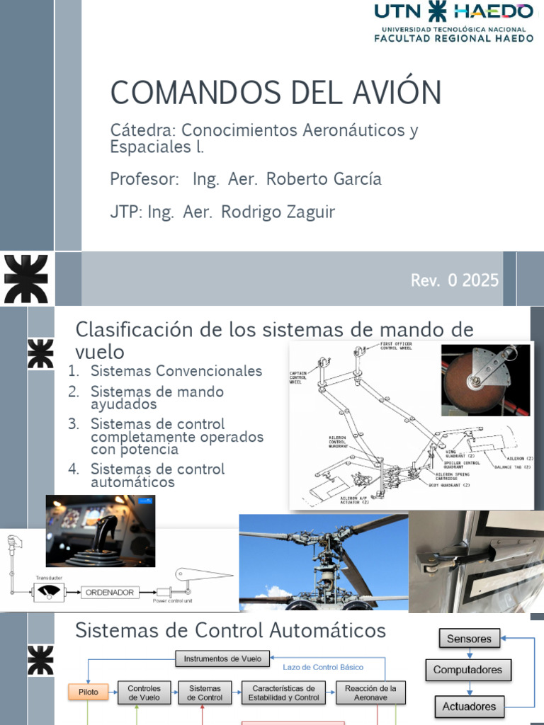 UNIDAD 14 - Comandos Del Avión DIAPOSITIVAS | PDF