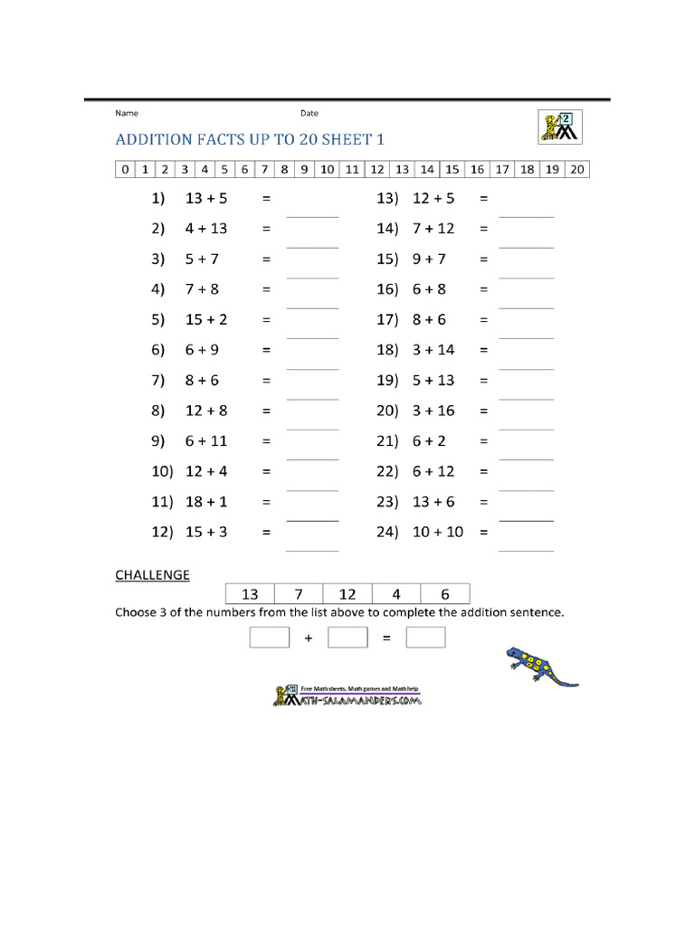Maths Worksheets | PDF