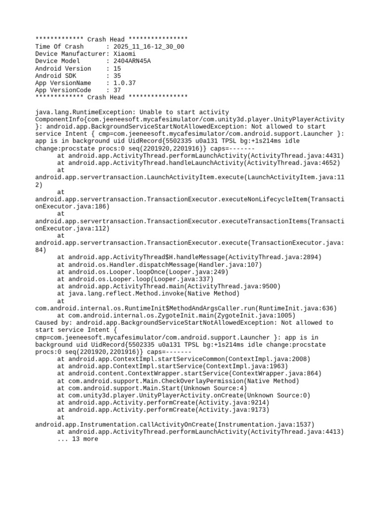 mod_menu_crash_2025_11_16-12_30_00 | PDF | Java (Programming Language) | Android (Operating System)