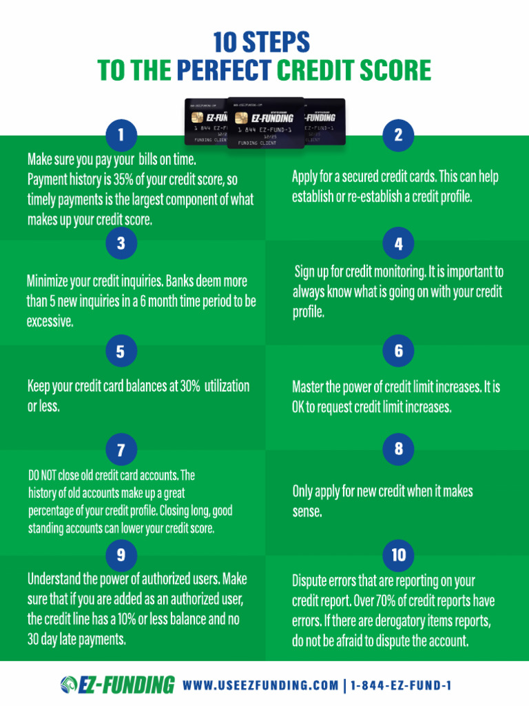 10 Steps To The Perfect Credit Score | PDF