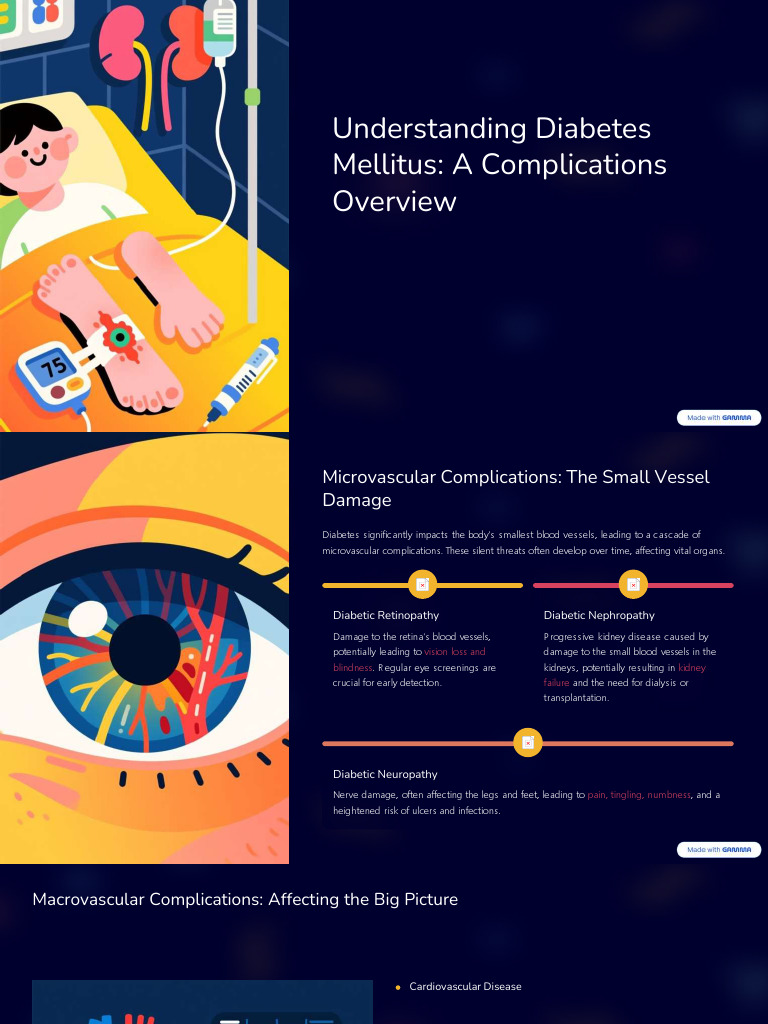 Diabetes Complications: Key Insights | PDF | Diabetes | Peripheral ...