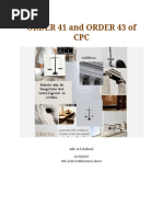 Order 41 CPC: Key Appeal Rules | PDF | Judgment (Law) | Appeal