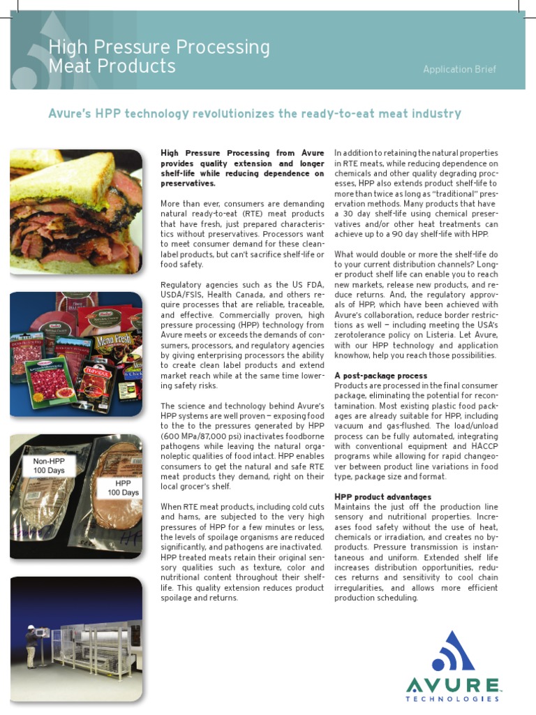 Meat Application Brief Letter Email Version | PDF | Shelf Life | Meat