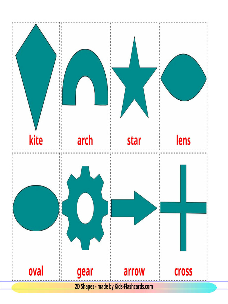 2d Shapes 8 A4 | PDF