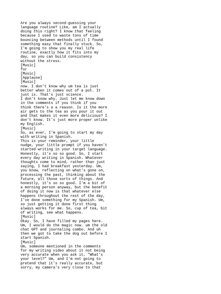 (English (Auto-Generated) ) My Simple Language Learning Routine (It ...