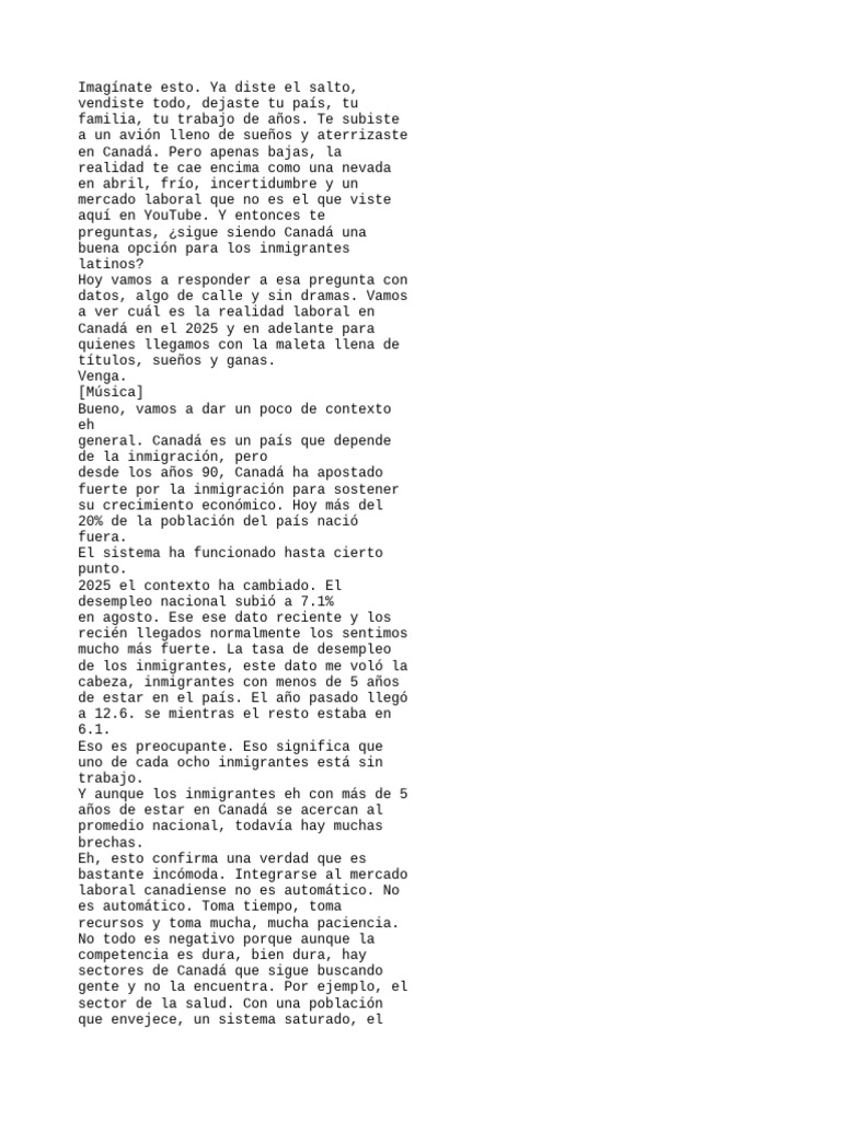 (Spanish (Auto-Generated) ) La DURA Realidad Del Mercado Laboral en ...