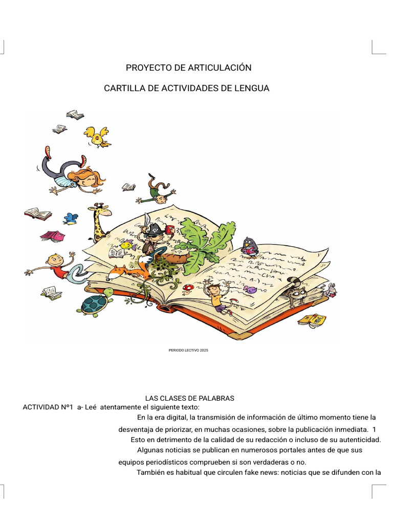 Cuadernillo de Articulación Lengua 2025 | PDF | Hormiga
