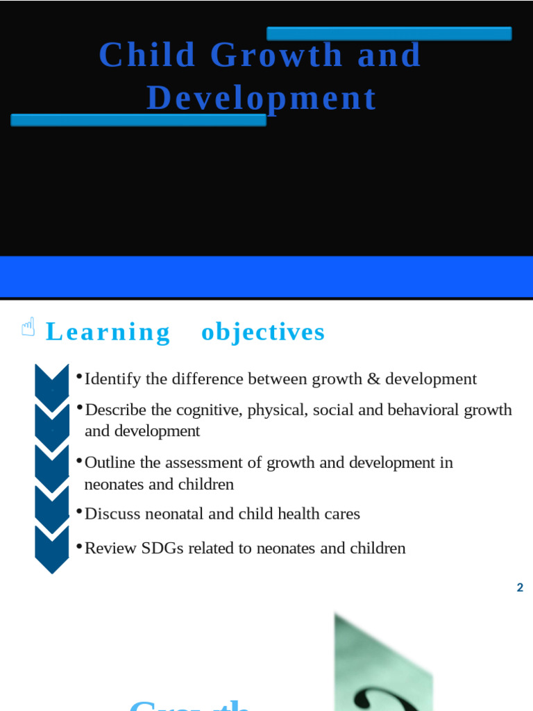 Child Growth and Development Overview | PDF | Cognition | Human Life Stages