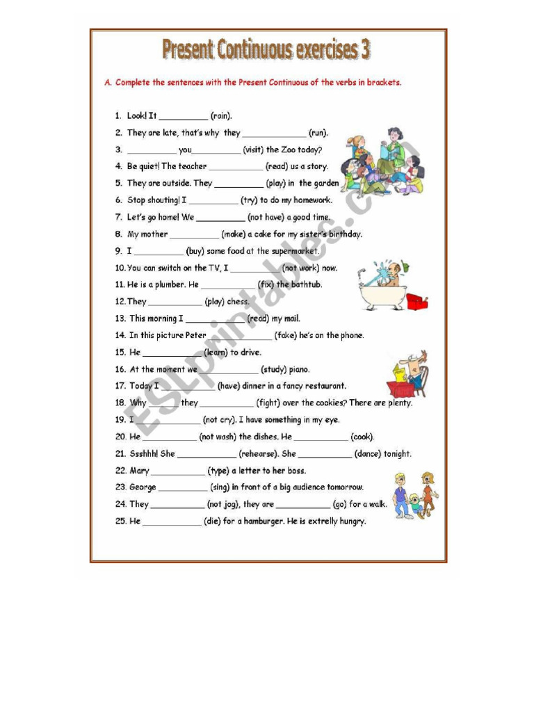 Task - Present Continous | PDF