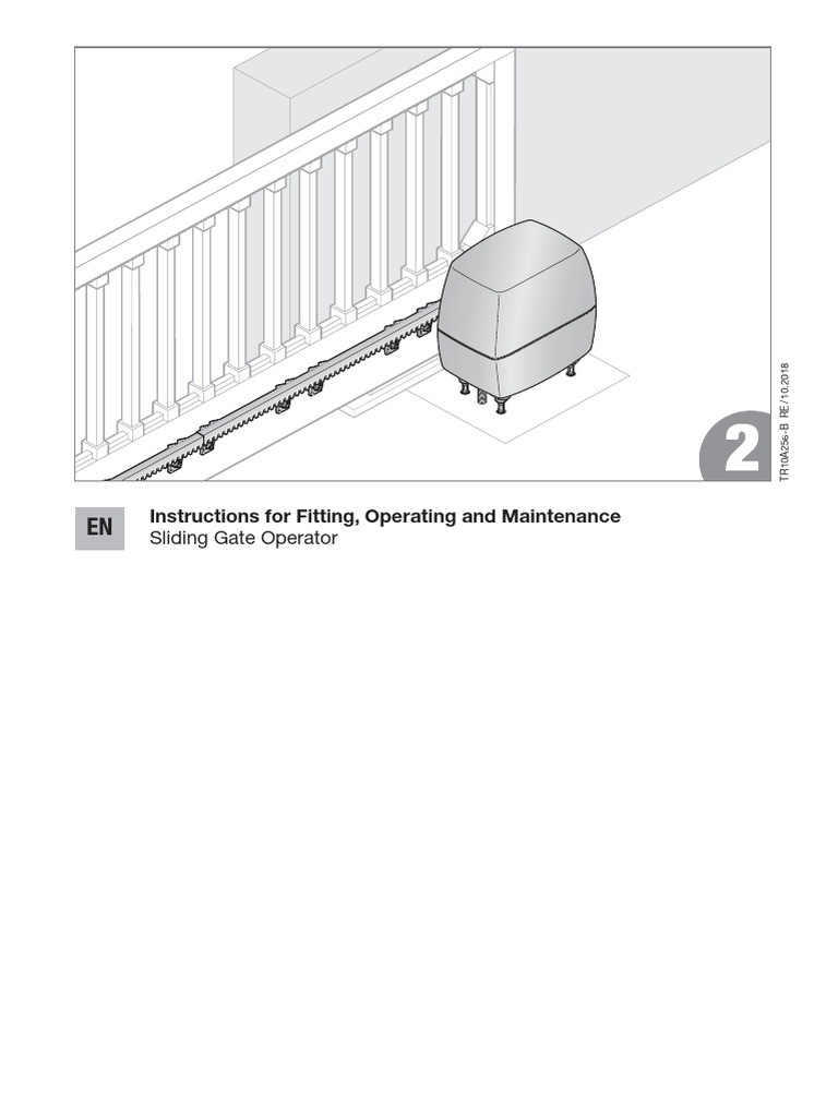 Sliding Gate Operator Installation Guide | PDF | Mains Electricity | Menu
