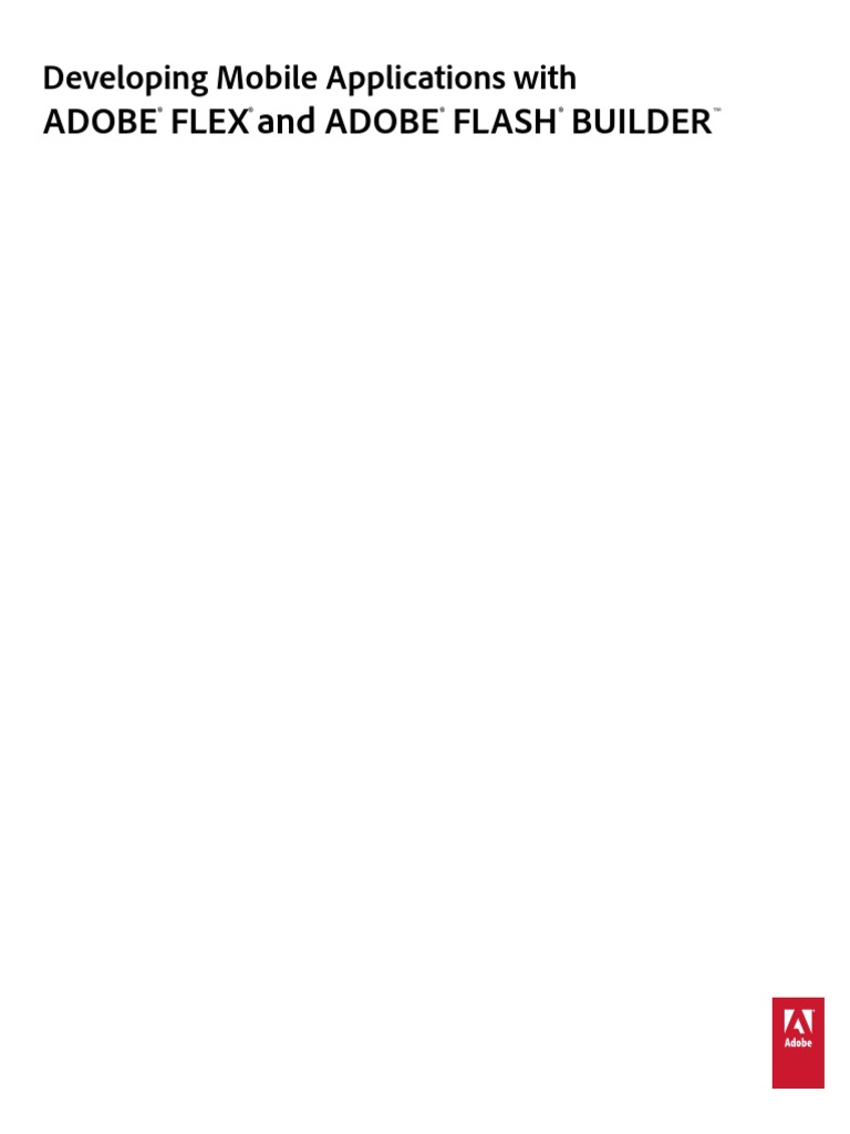 Developing Mobile Apps Flex | PDF | Apache Flex | Adobe Air