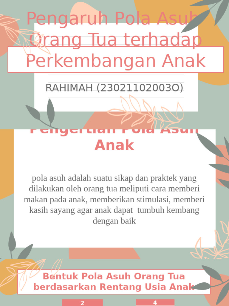 Pola Asuh Orang Tua Terhadap Anak | PDF