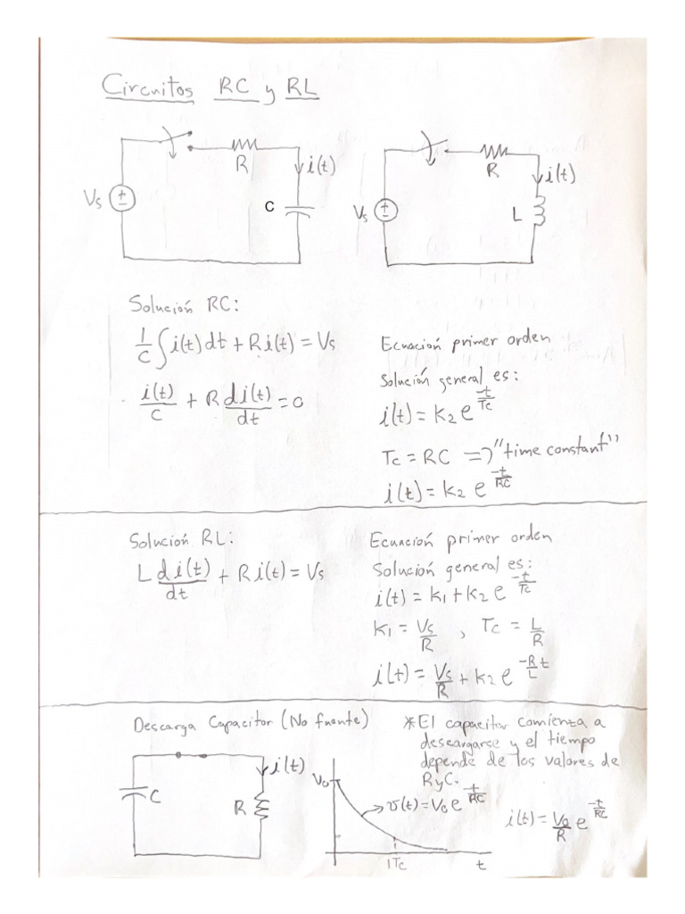 Circuitos RC y RL Rev3 | PDF