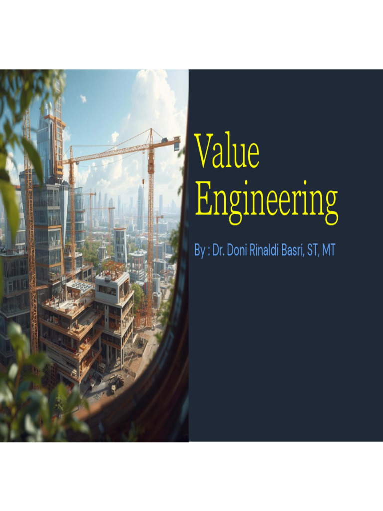Microsoft PowerPoint - 27.2 Presentation - Value Engineering | PDF