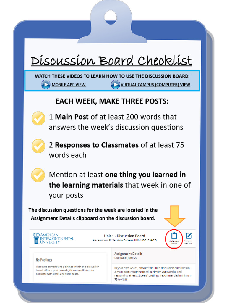 How To Do Discussion Board Assignments | PDF