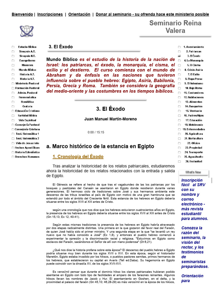 Historia del Éxodo en el Antiguo Egipto | PDF | Libro del éxodo | Moisés