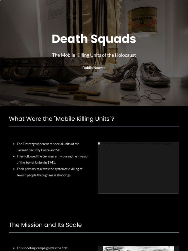 Einsatzgruppen: Holocaust Mobile Killers | PDF | Final Solution | The ...