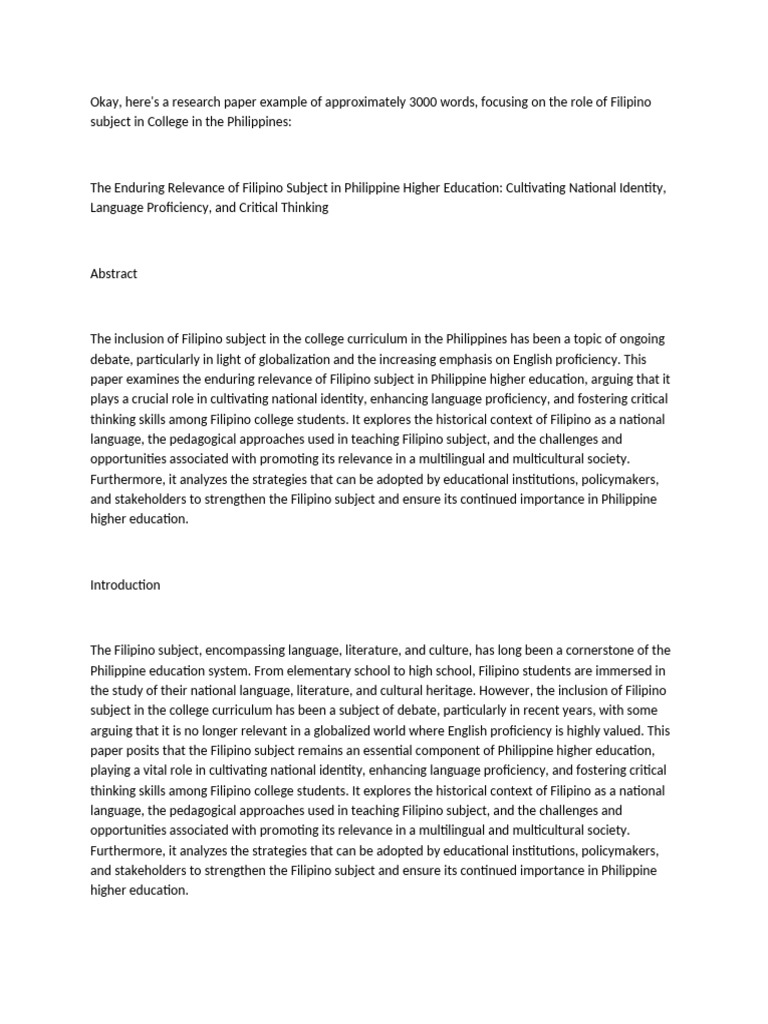 Filipino | PDF | Critical Thinking | Philippines