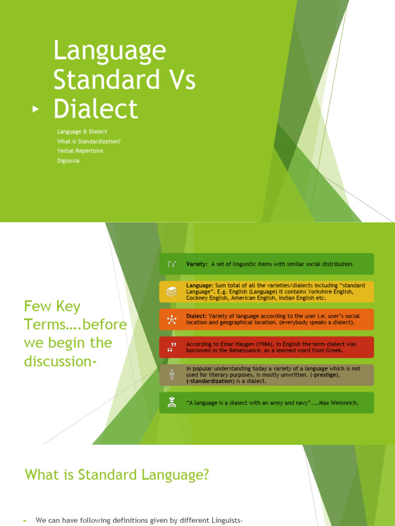 Understanding Language Standardization and Dialects | PDF | Dialect ...