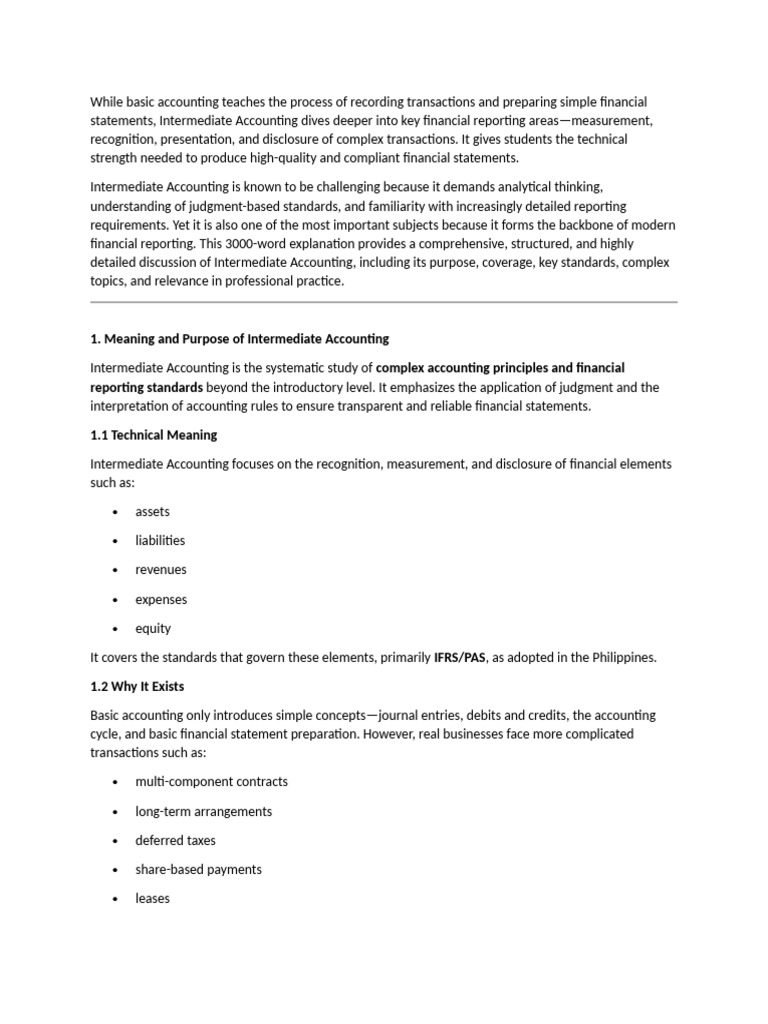 Intermediate Accounting Pdf Accounting International Financial
