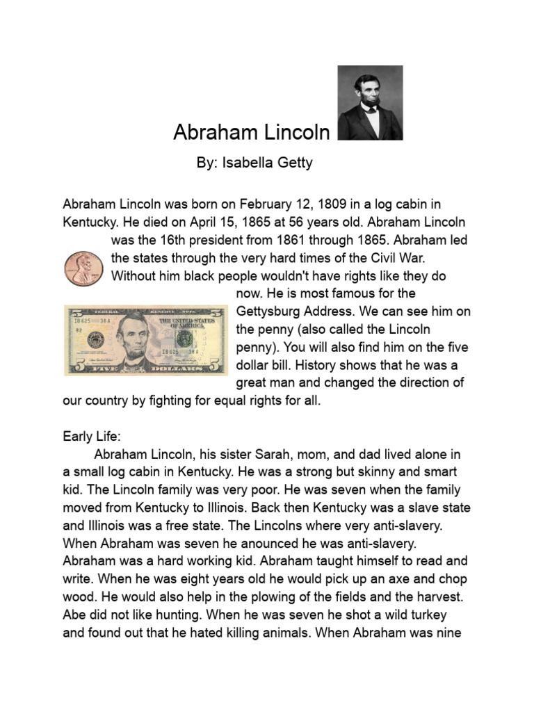 Abraham Lincoln | PDF | Abraham Lincoln | American Civil War