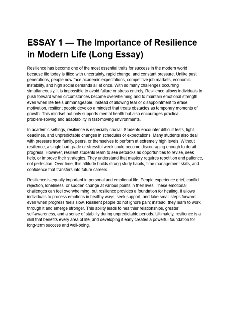 Essays | PDF