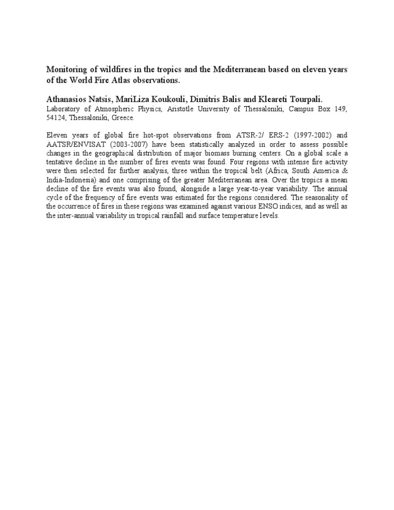 COSPAR Abstract Natsis | PDF