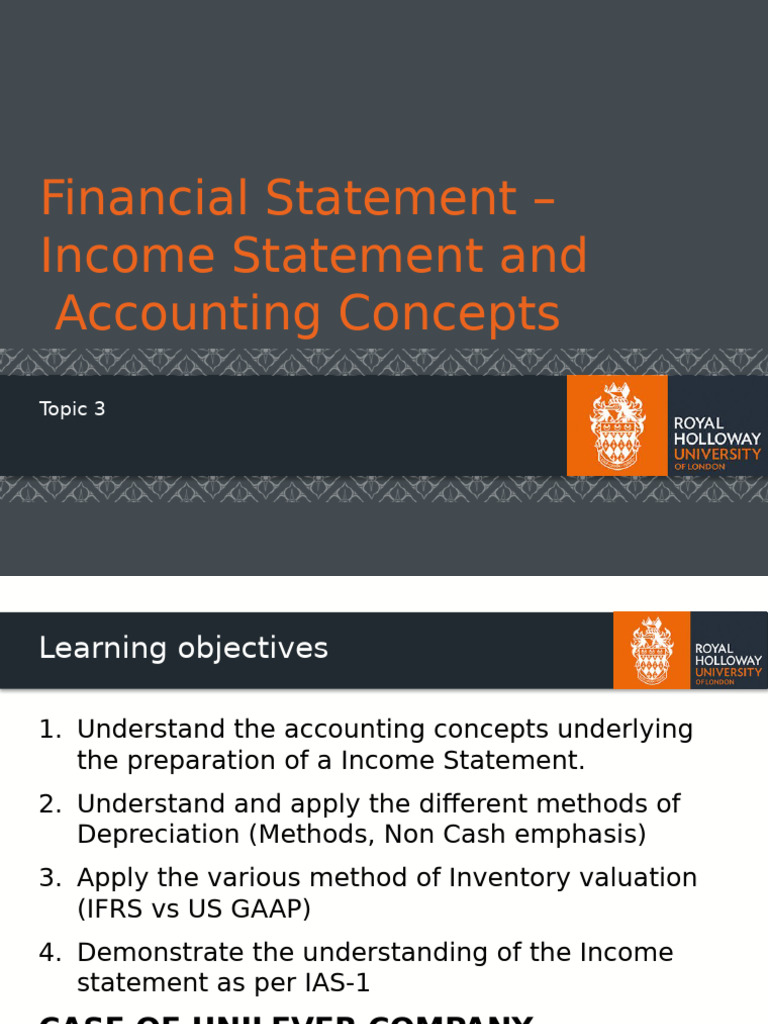 MN5332 - Topic - 3 Financial Statements-Income Statement, Performance ...