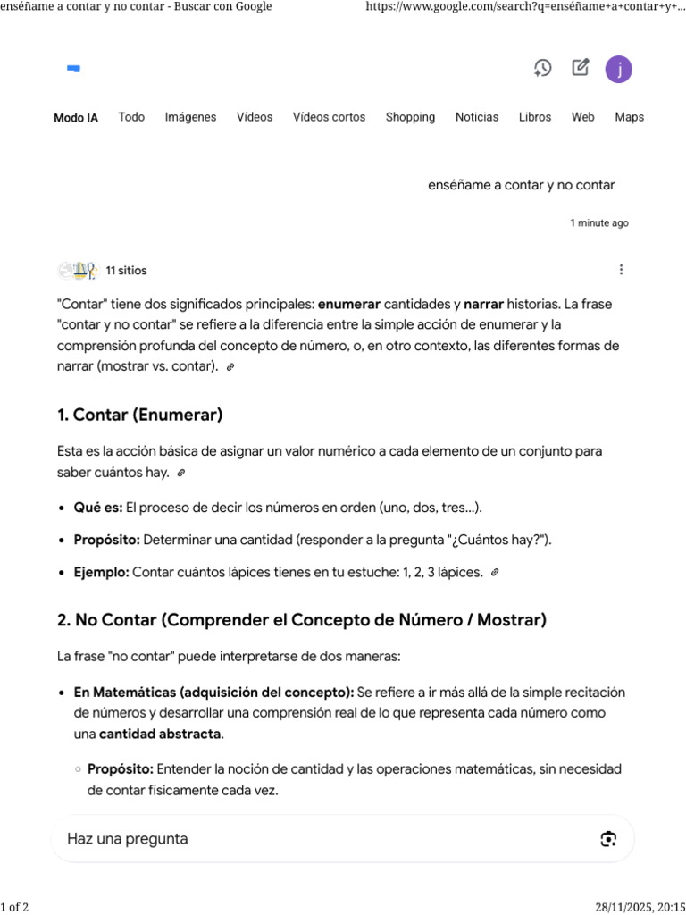 Contar y No Contar: Matemáticas y Narrativa | PDF