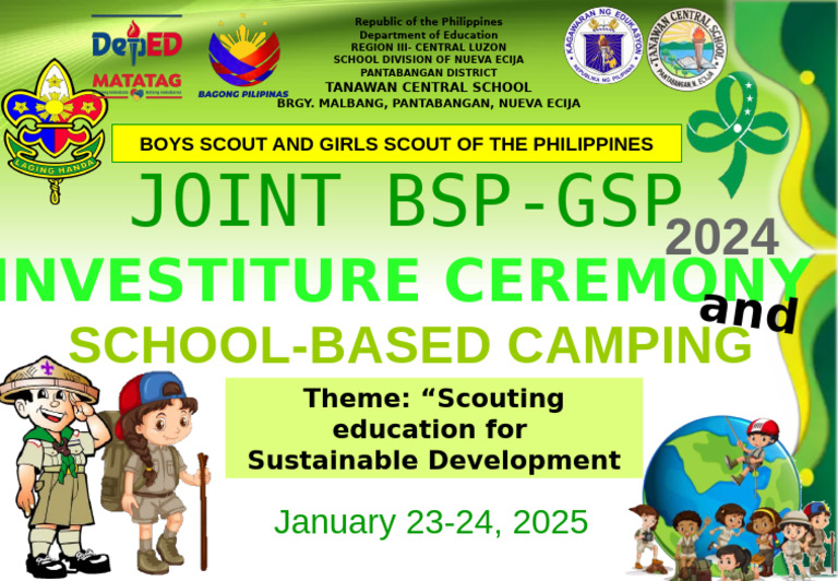 2025 BSP-GSP Investiture Ceremony Guide | PDF
