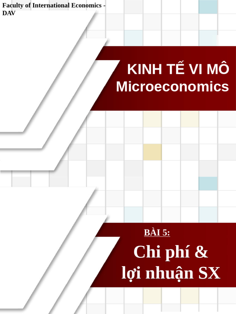 Bai 5. Chi Phi - Loi Nhuan | PDF