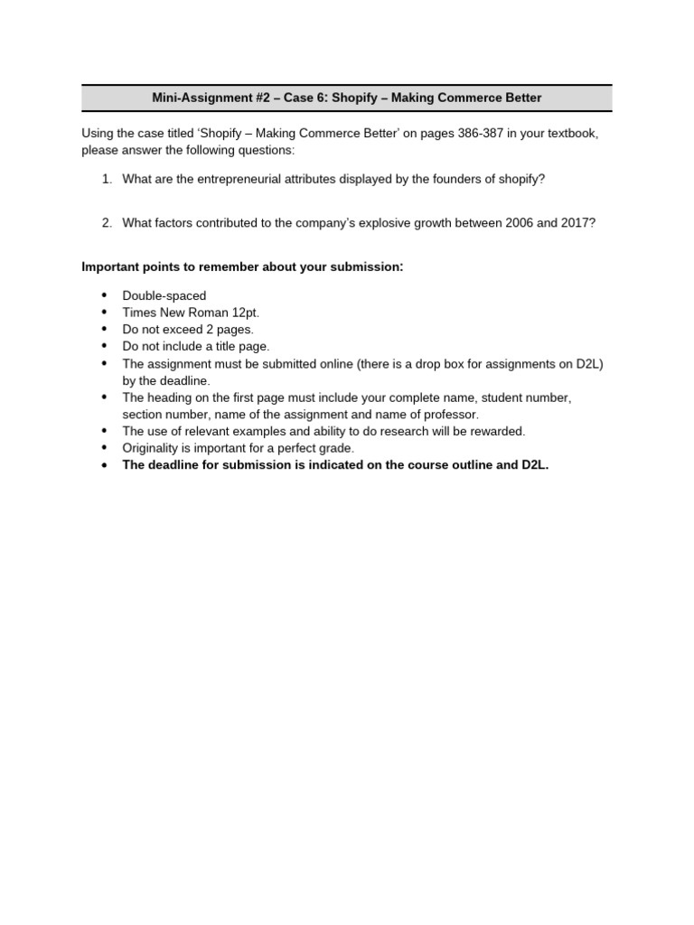Mini-Assignment 2 Fall 2025 | PDF