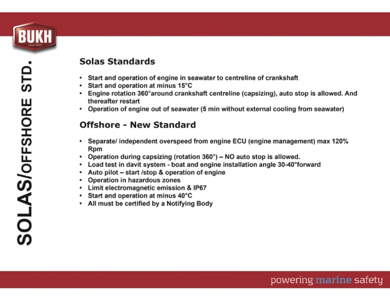 SOLAS Certified Engine | PDF