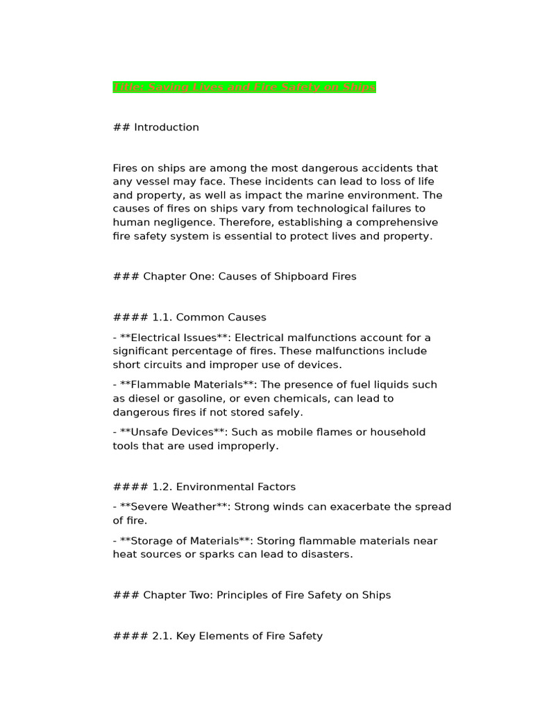 Life Safving and Fire Safety | PDF | Fires | Fire Safety