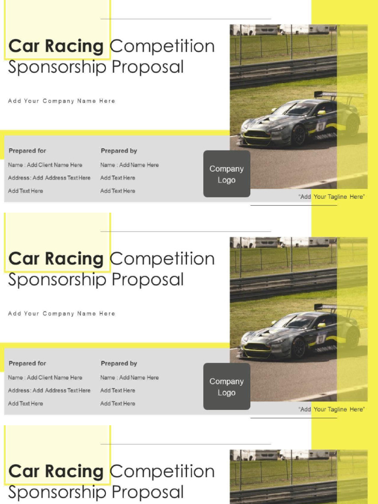 Car Racing Competition Sponsorship Proposal Powerpoint Presentation ...
