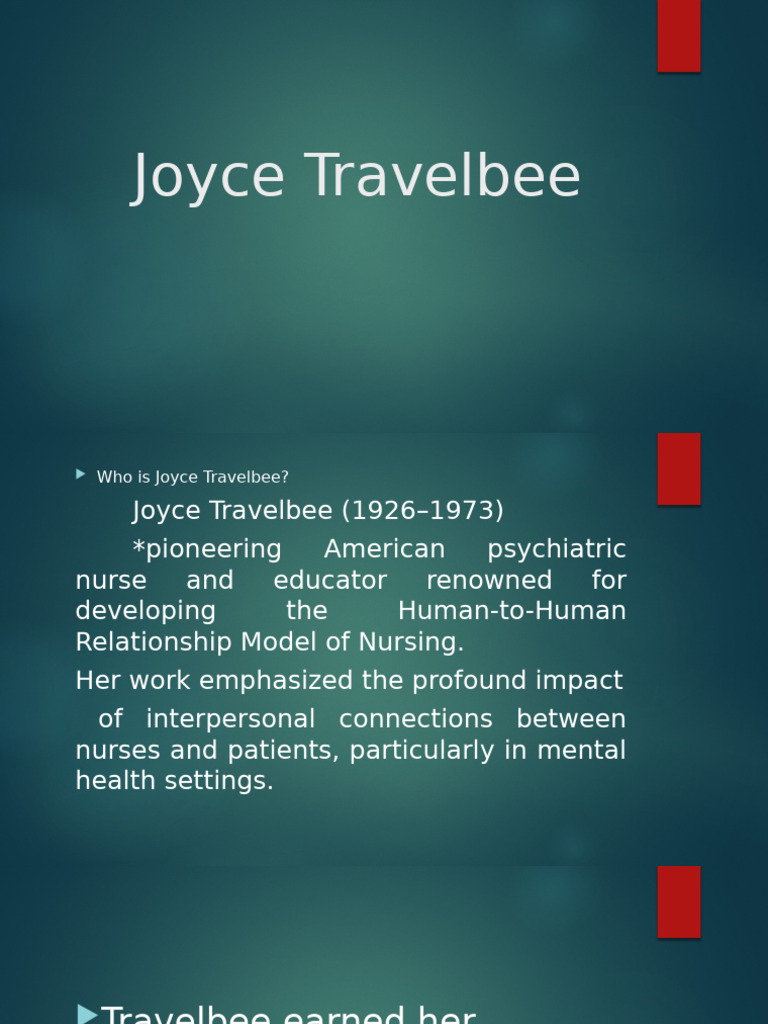 Joyce Travelbee 2 | PDF | Psychology | Psychological Concepts