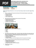 KISI-KISI PAS TEMATIK Kelas 6 Smt 2 (infodikdasmen.com) (1) | PDF