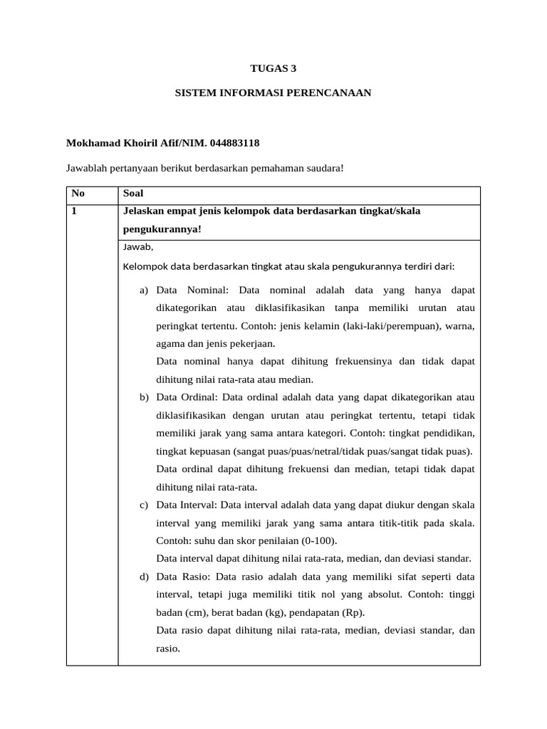 Jenis Data dan Analisis LQ dalam Ekonomi | PDF