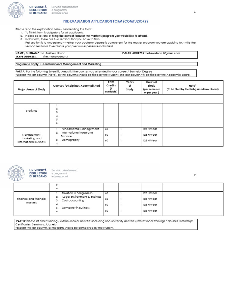 Major Subjects | PDF | Bachelor's Degree | Academic Degree