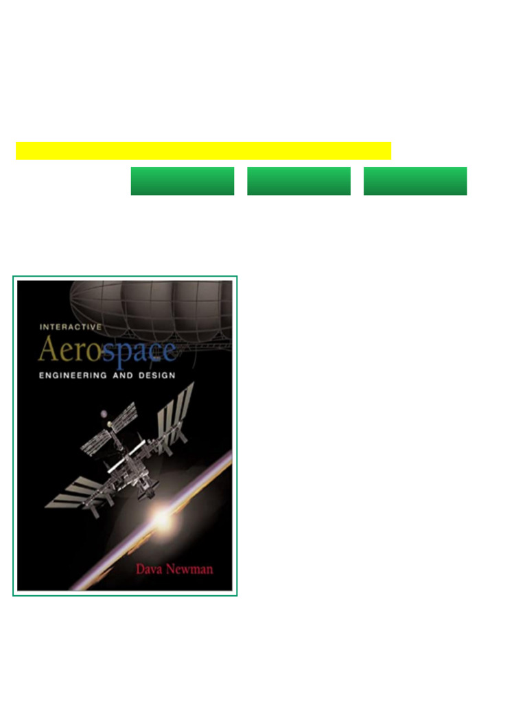 Interactive Aerospace Engineering and Design Dava Newman Dava Newman ...