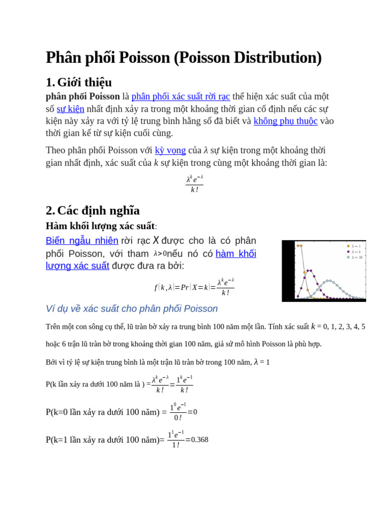 Phân Phối Poisson | PDF