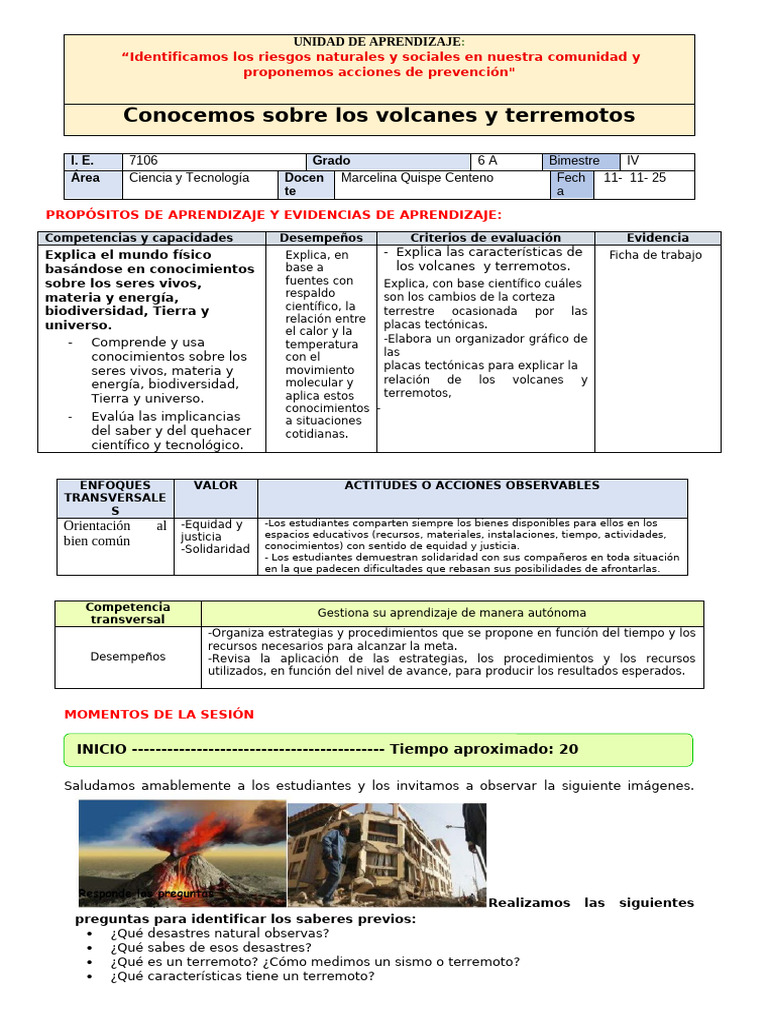 Volcanes y Terremotos | PDF | Temblores | Volcán