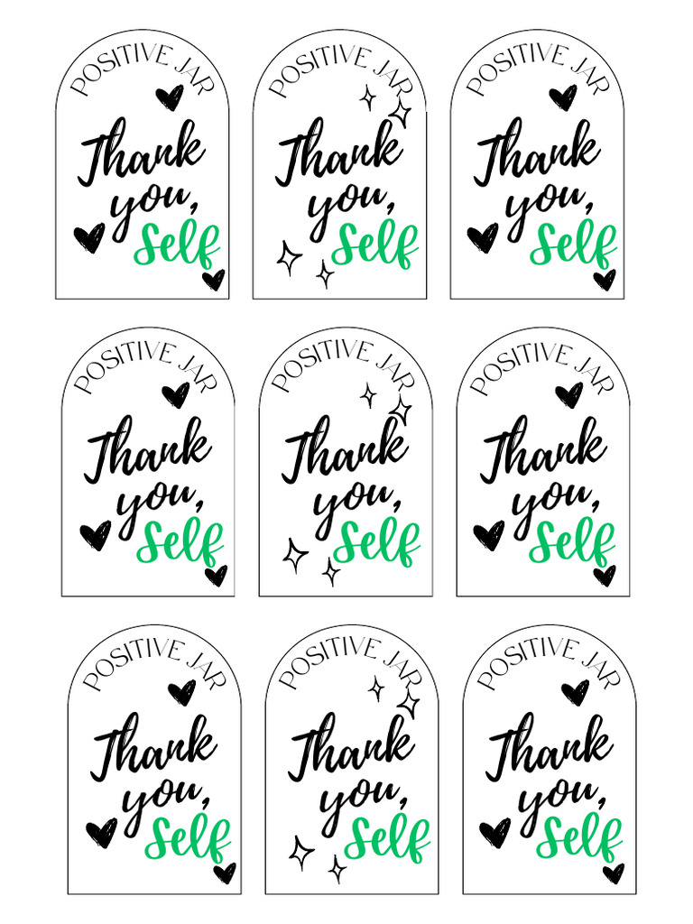 Thank You, Self | PDF