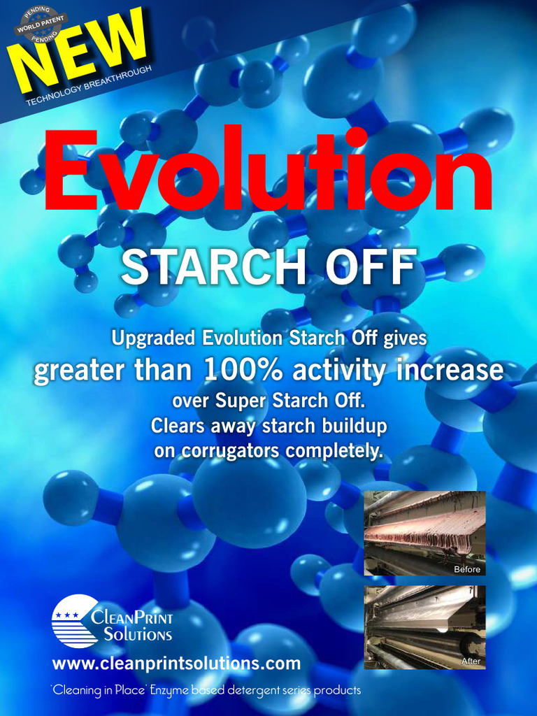 Brochure CleanPrint Evolution Starch Off 1808 | PDF | Water | Water Heating