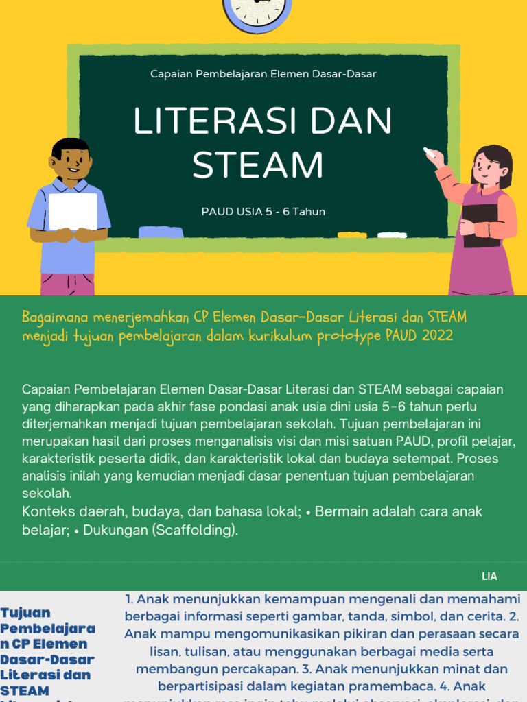 Bagaimana Menerjemahkan CP Elemen Dasar Dasar Literasi Dan Steam Menjadi Tujuan Pembelajaran ...