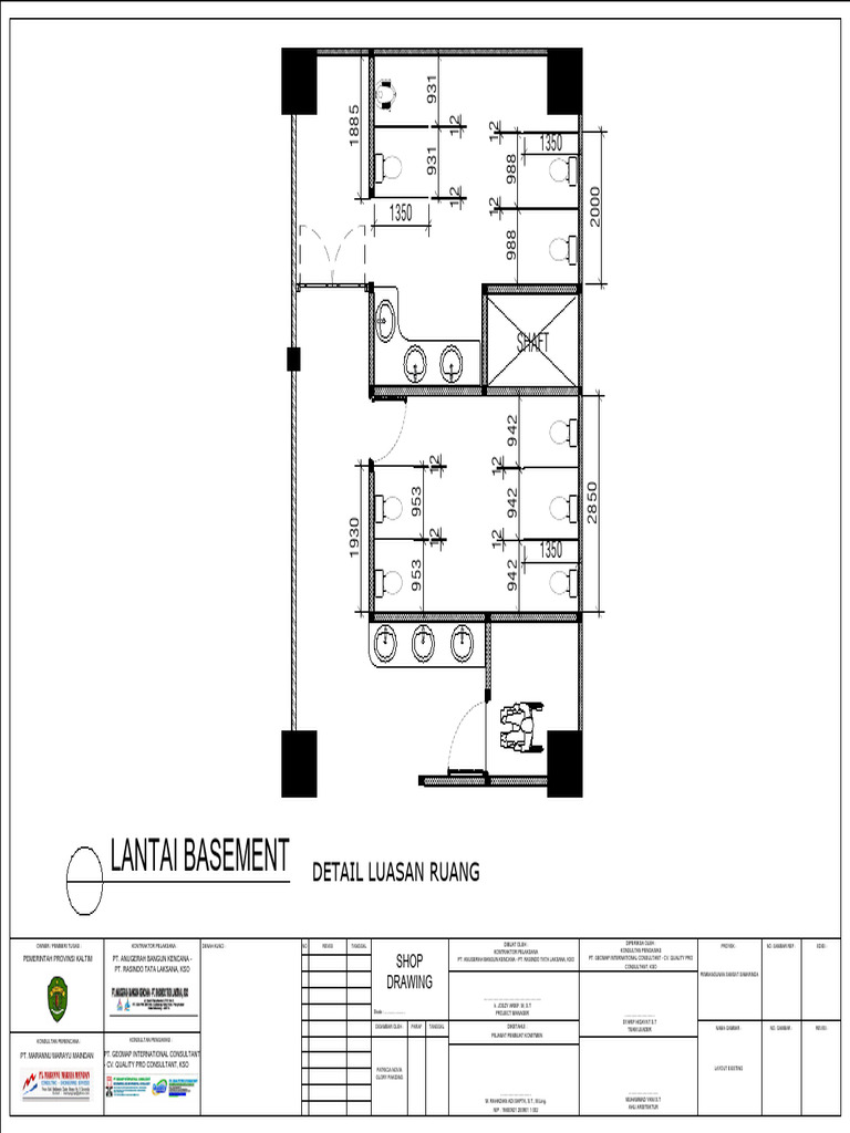 Detail Luasan Ruang Proyek Samsat Samarinda | PDF