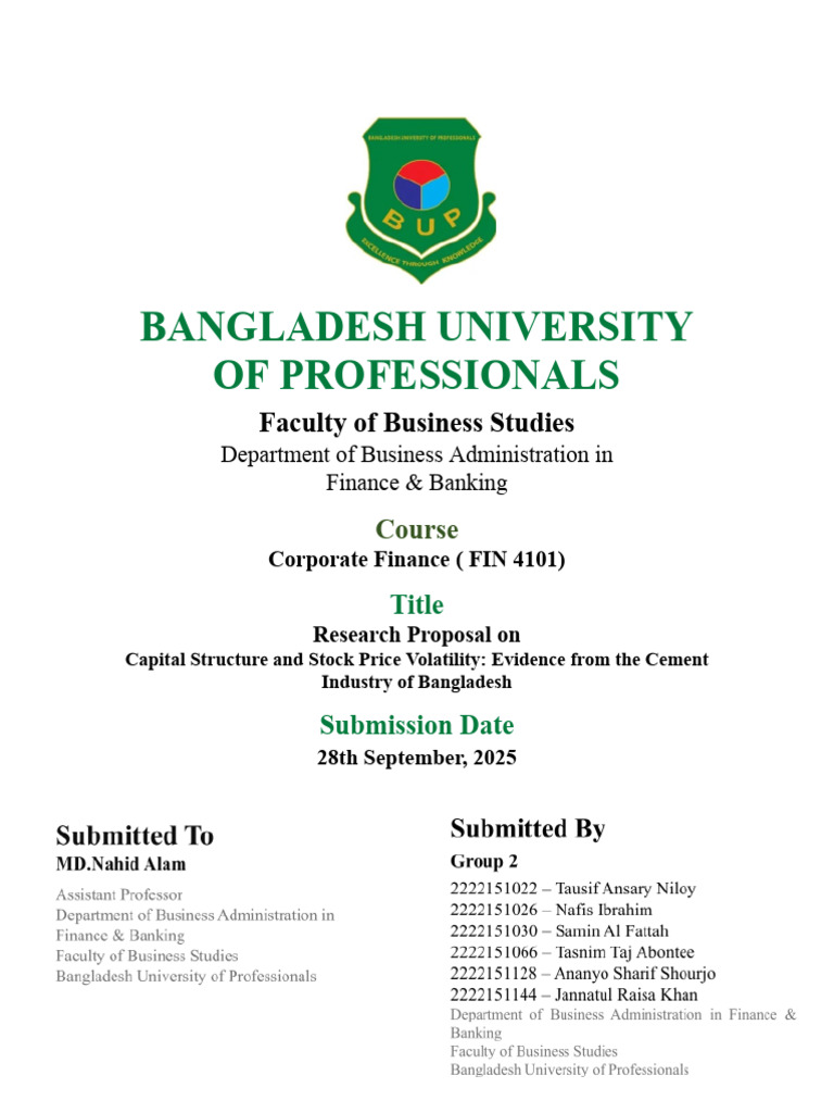 TP Proposal G02 B CF2022 | PDF | Capital Structure | Economies