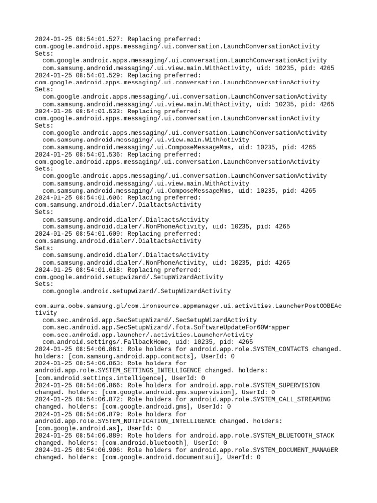 PM Debug Info | PDF | Android (Operating System) | Alphabet Inc.