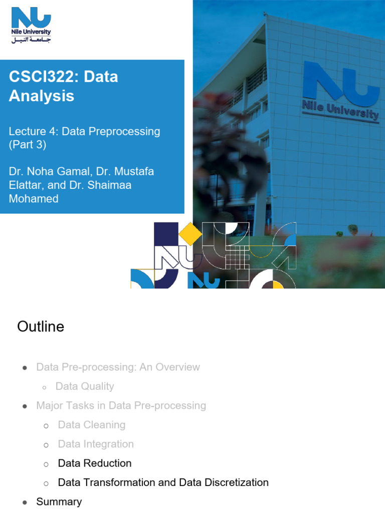 CS322 - Lec 4 - F25 Data Preprocessing 3 | PDF | Data Compression ...